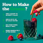 Berry-flavoured collagen greens powder