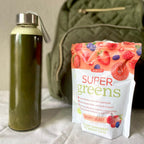 Berry-flavoured greens powder for immune support