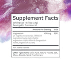 Berry flavoured magnesium supplement
