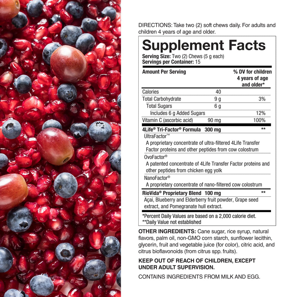 Berry flavoured vitamin C chews