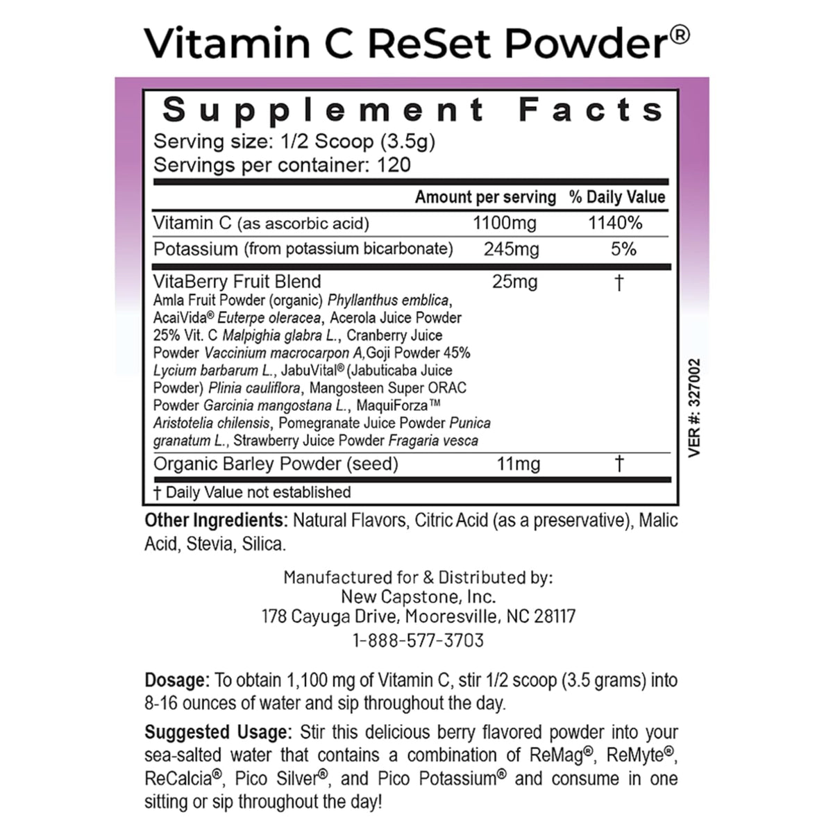 Berry flavoured Vitamin C supplement