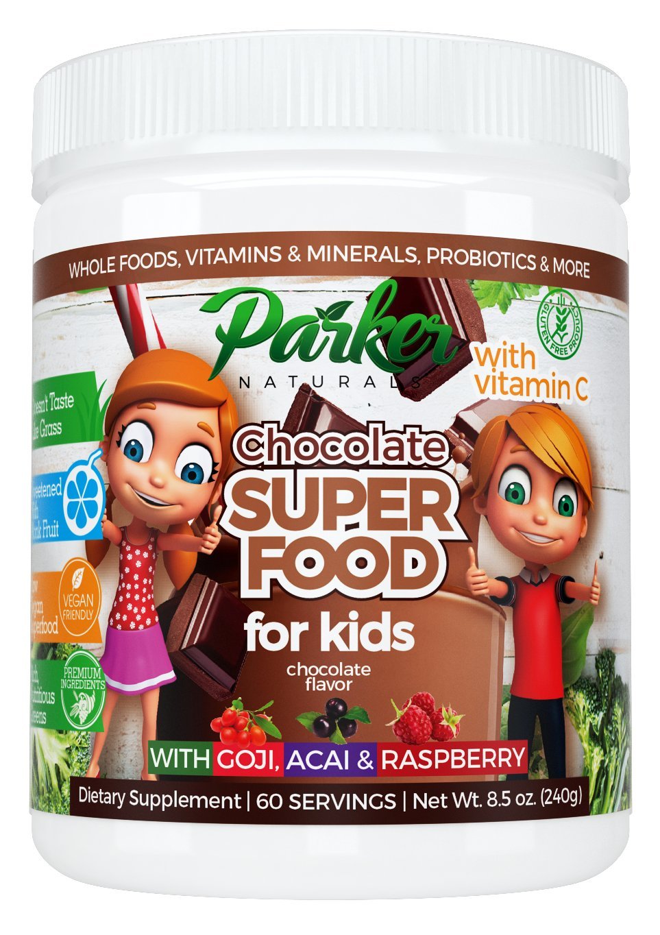 Berry Green Chocolate smoothie mix for kids