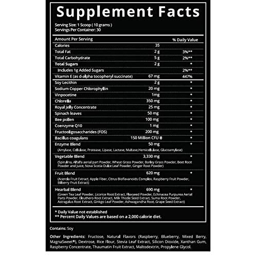Berry Greens wellness drink mix