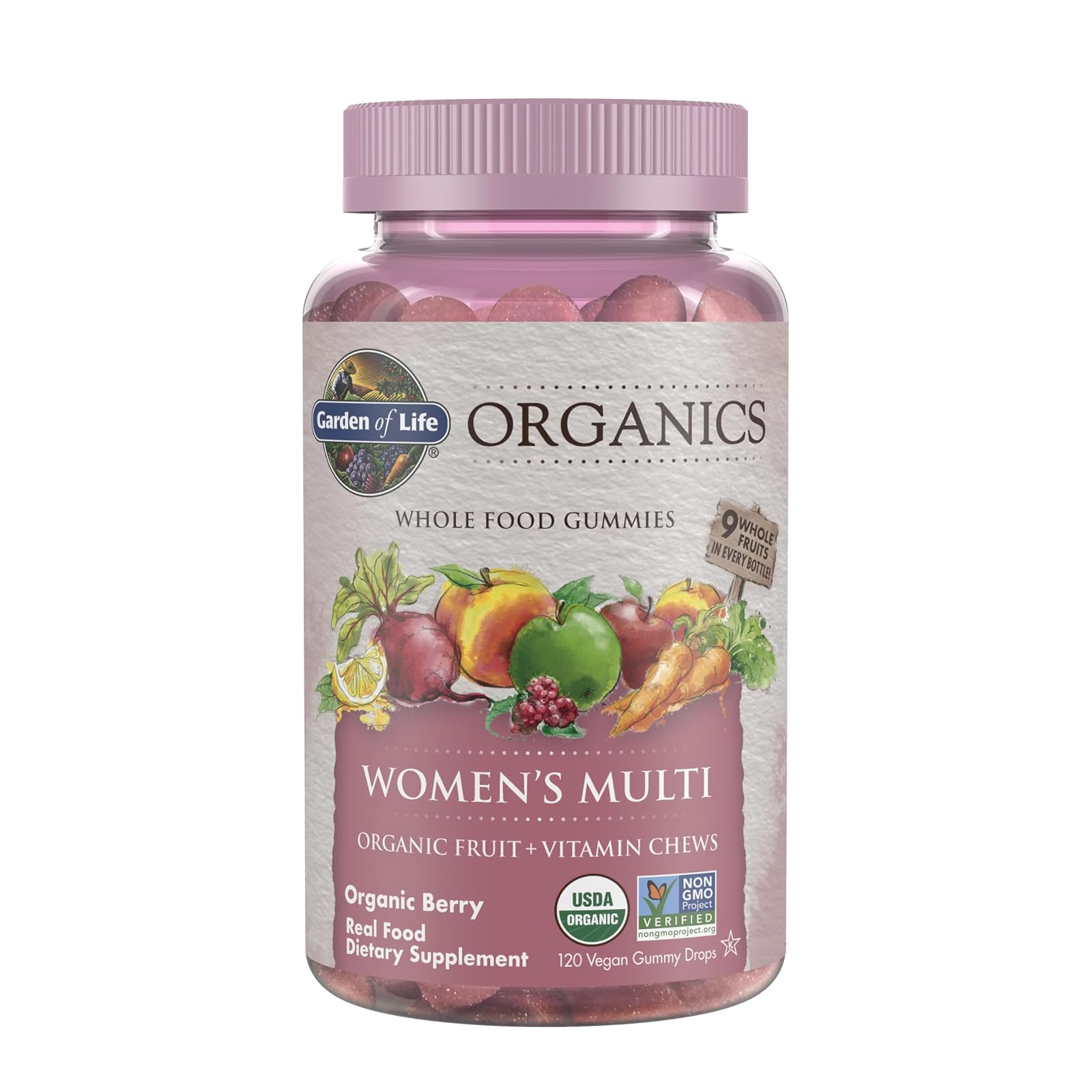 Berry gummy multivitamin for women