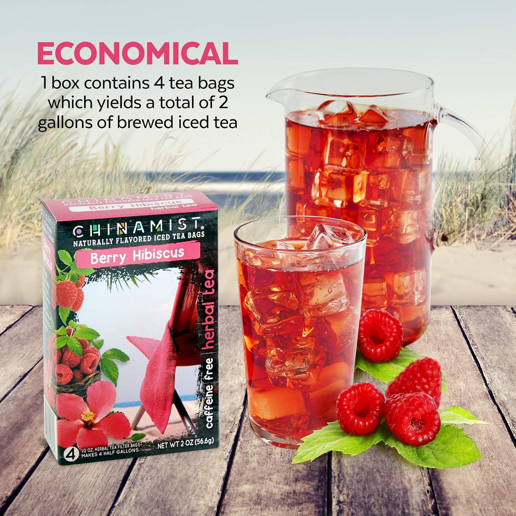 Berry hibiscus herbal tea bags