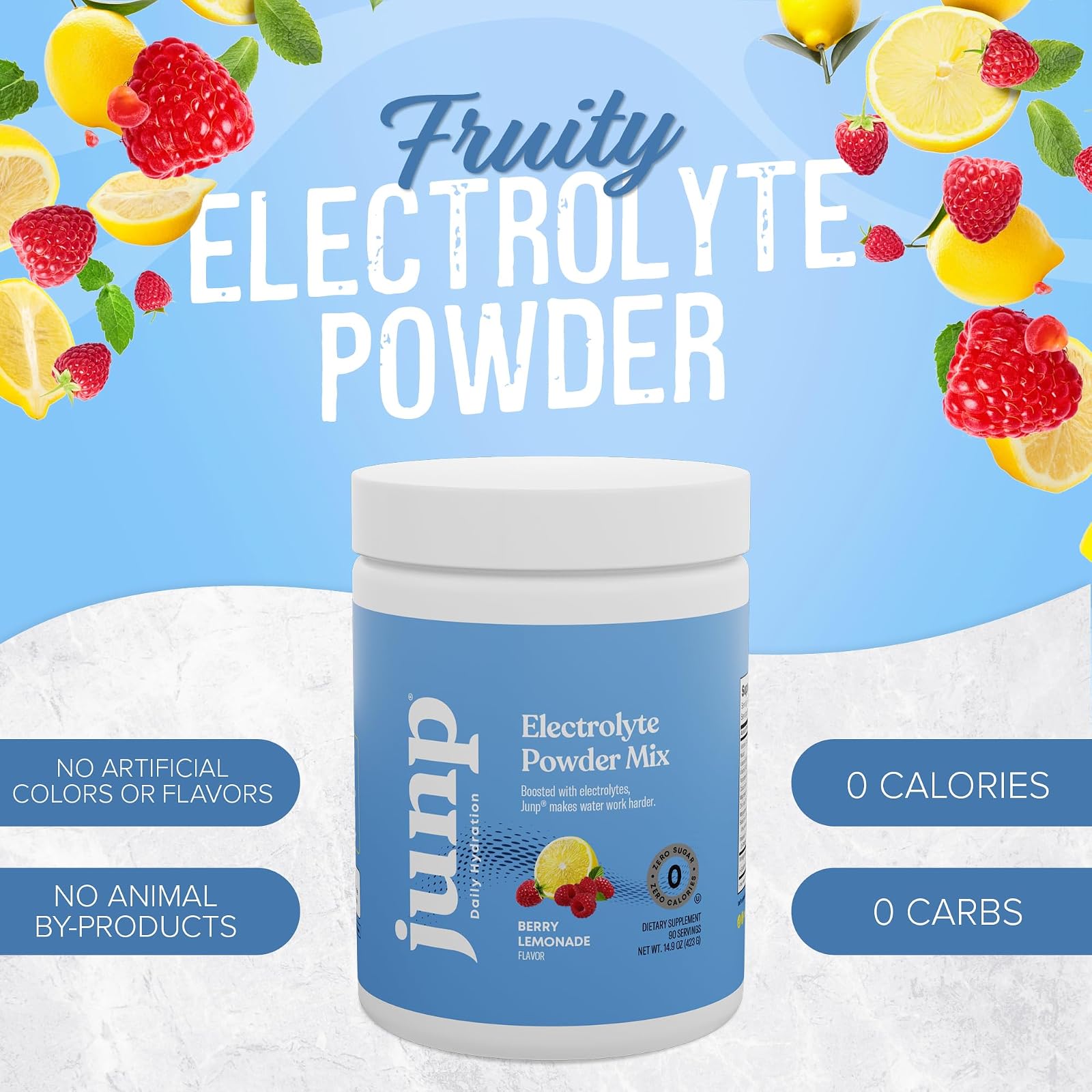 Berry lemonade electrolyte drink mix