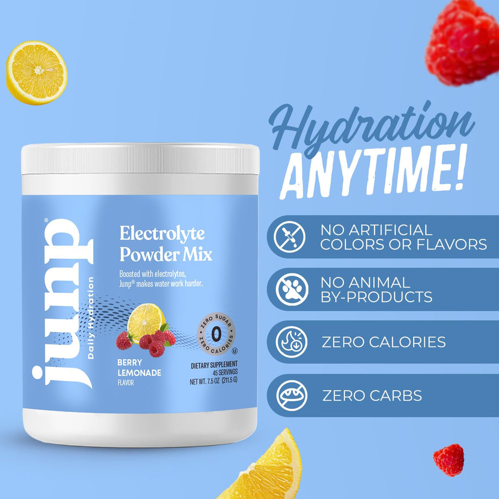 Berry lemonade electrolyte drink mix