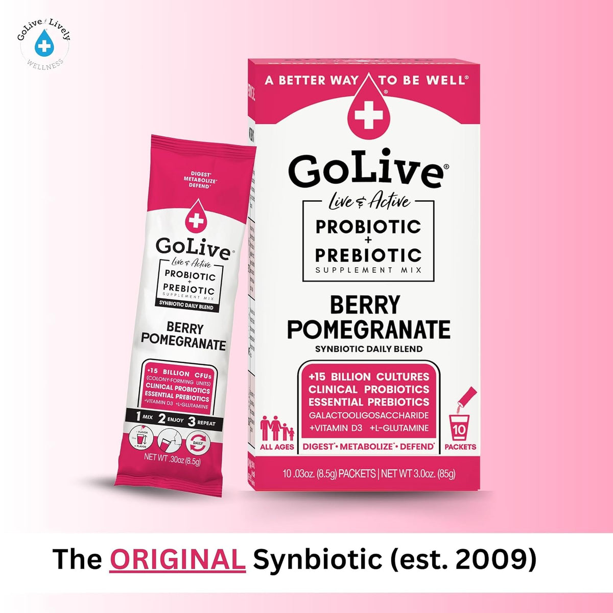 Berry pomegranate prebiotic powder benefits