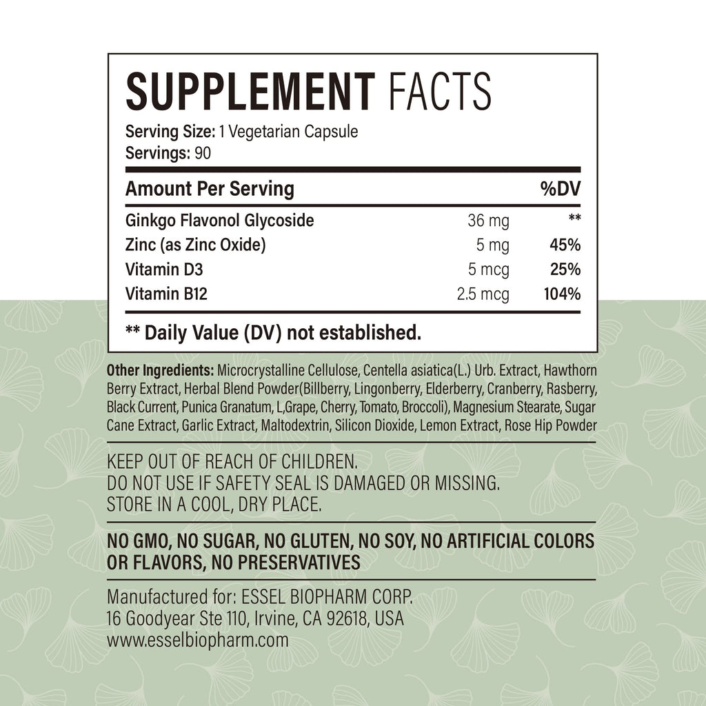 best ginkgo biloba supplement for focus