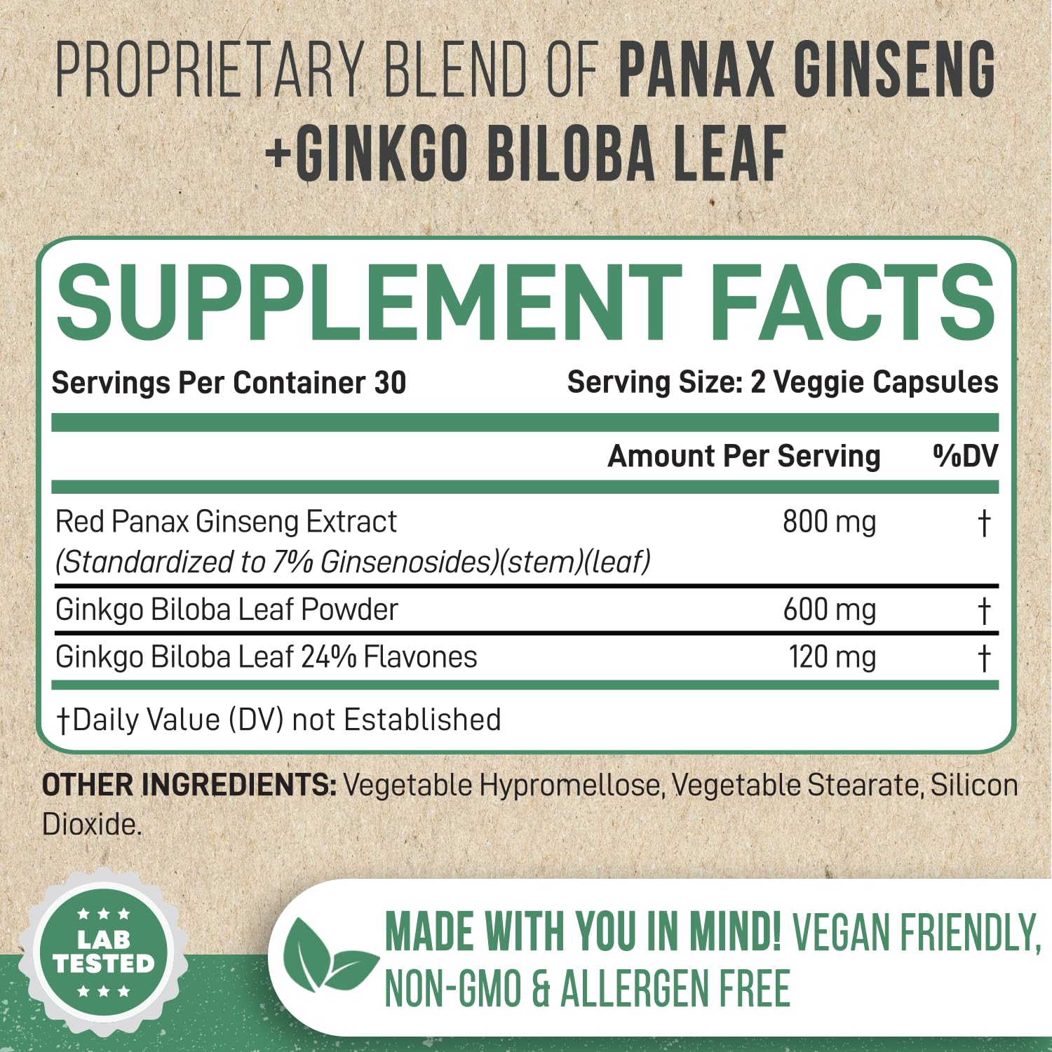 best ginkgo biloba supplement for vitality