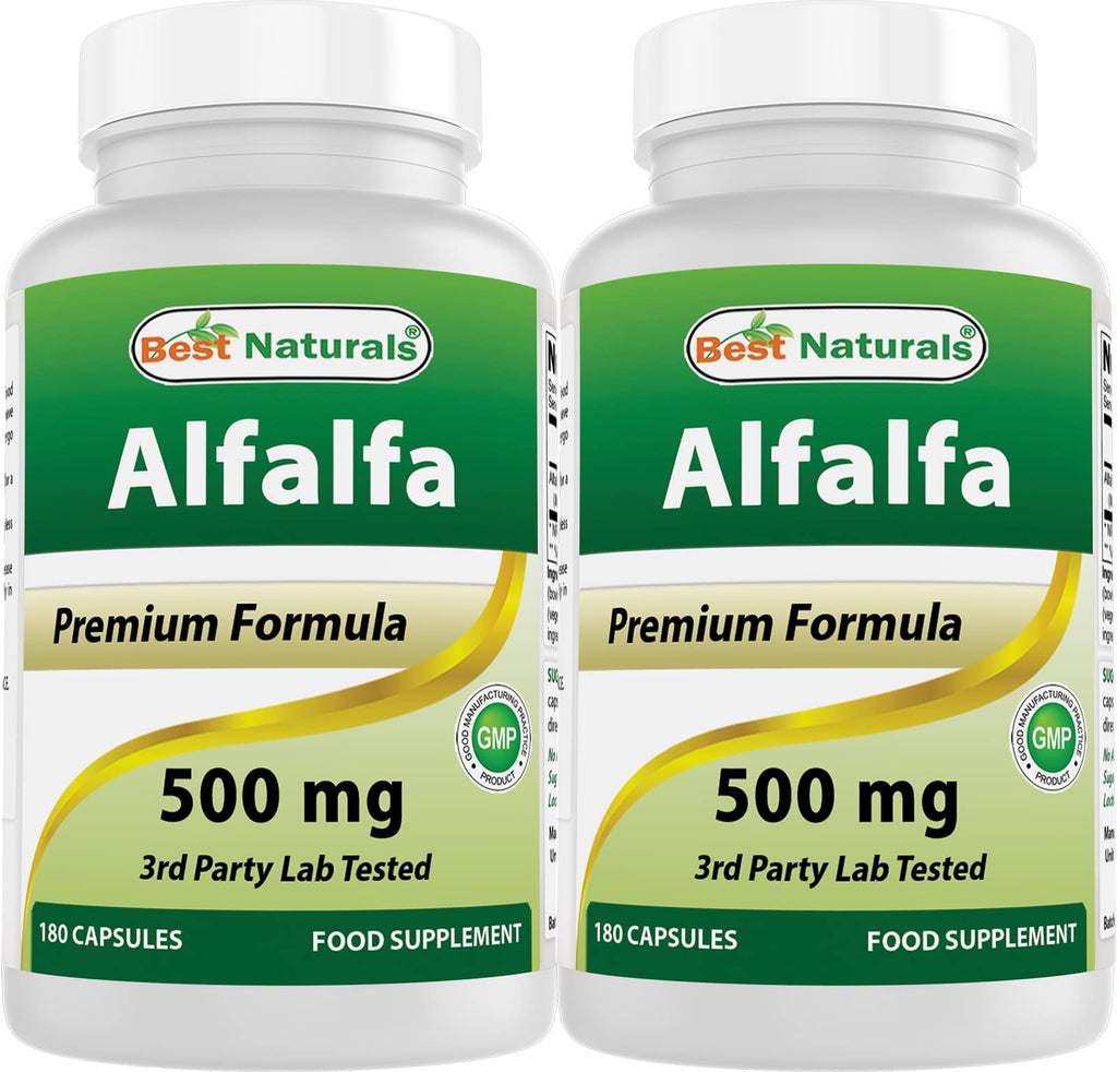 Best Naturals alfalfa capsules for energy
