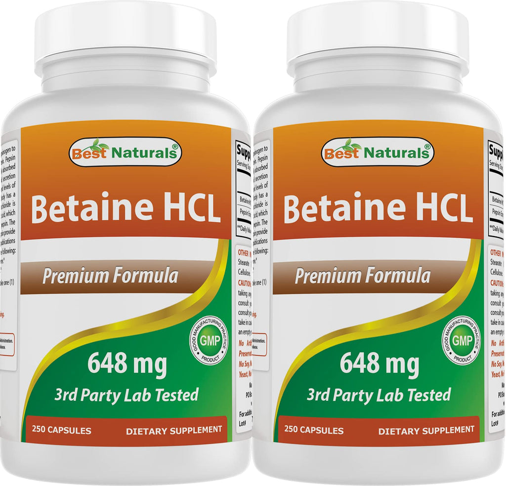 Best Naturals Betaine HCL capsules