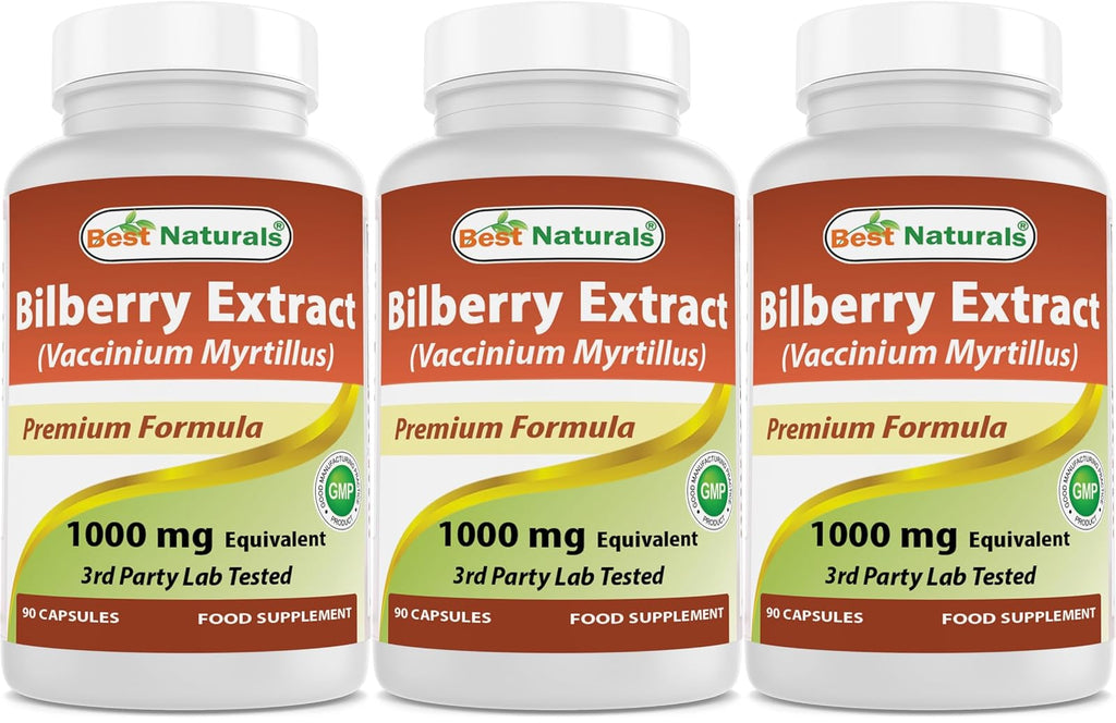 Best Naturals Bilberry 1000 mg capsules