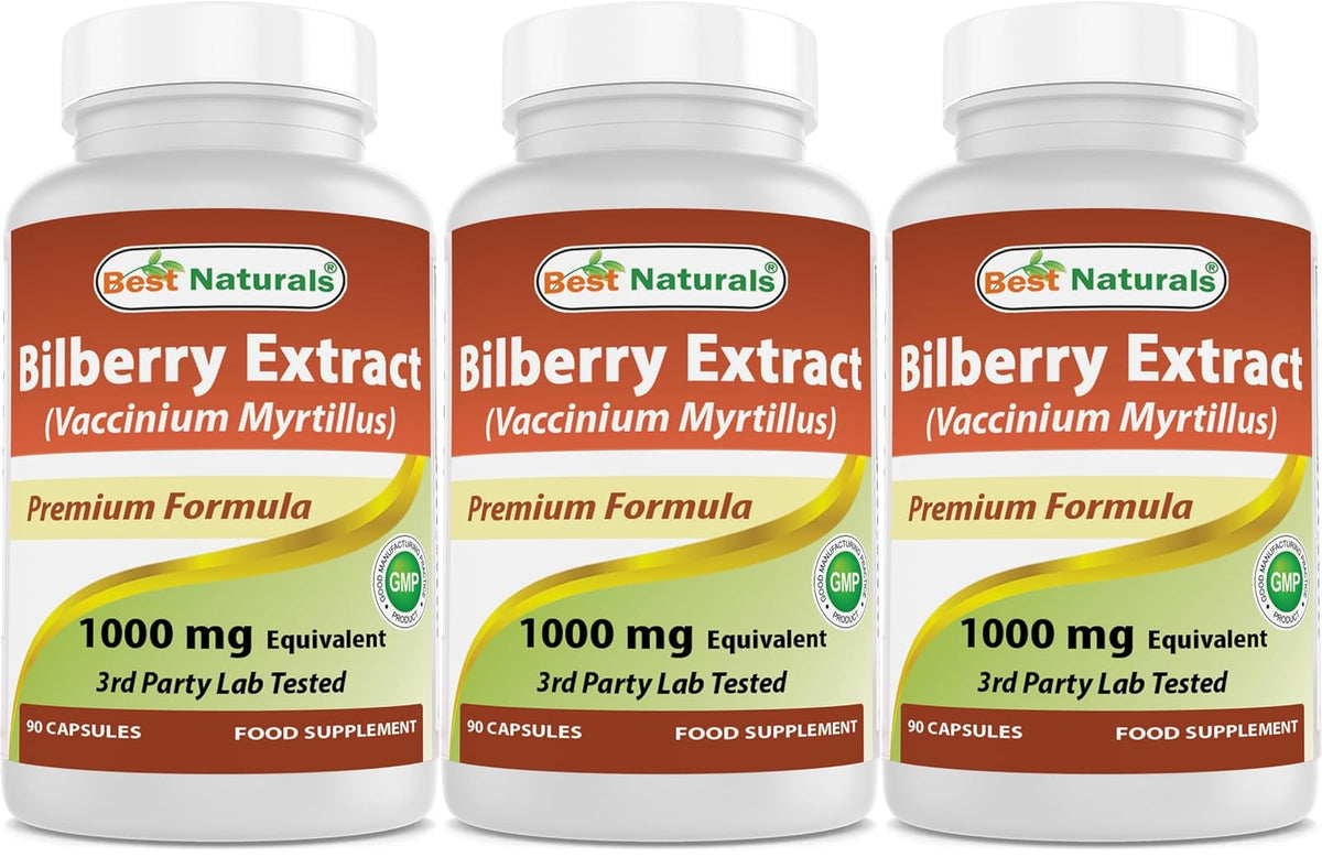 Best Naturals Bilberry 1000 mg capsules