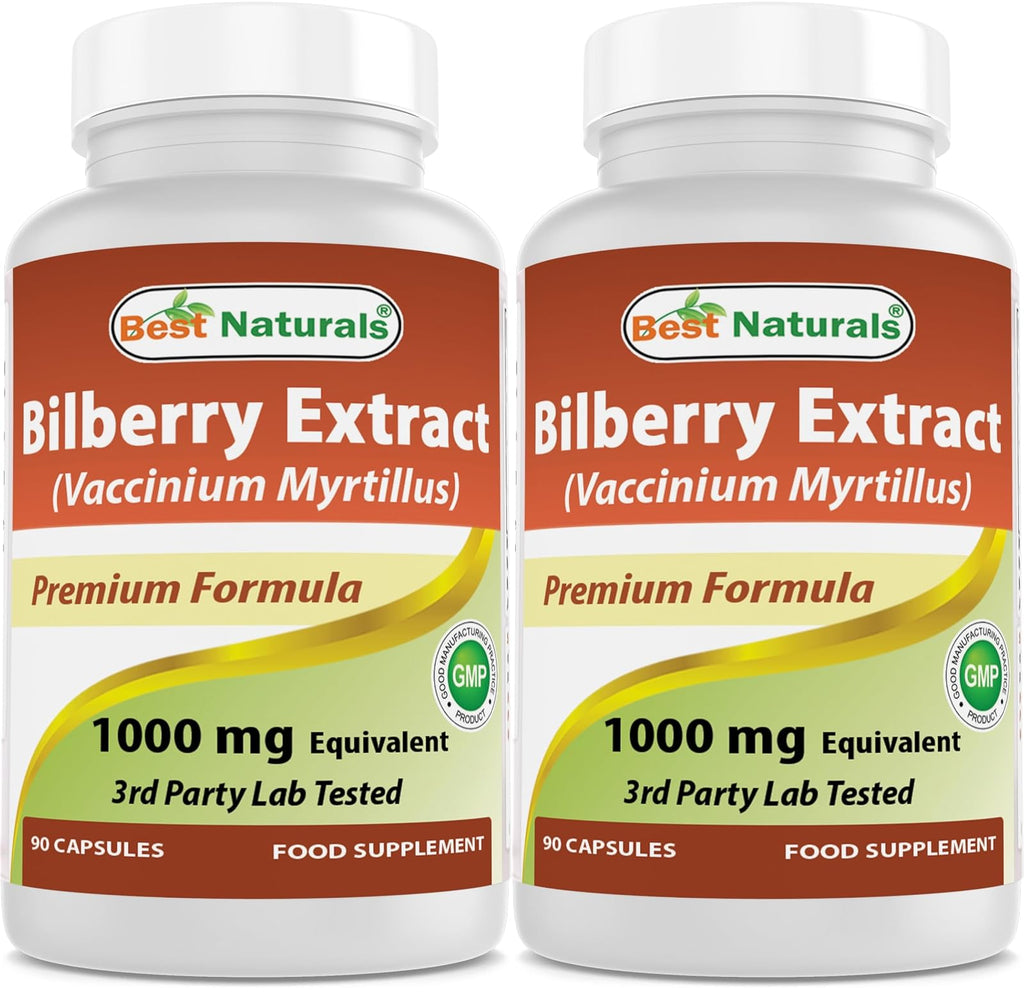 Best Naturals Bilberry capsules for vision