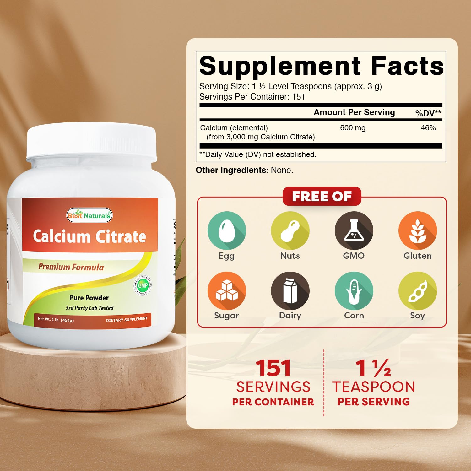 Best Naturals calcium supplement for health