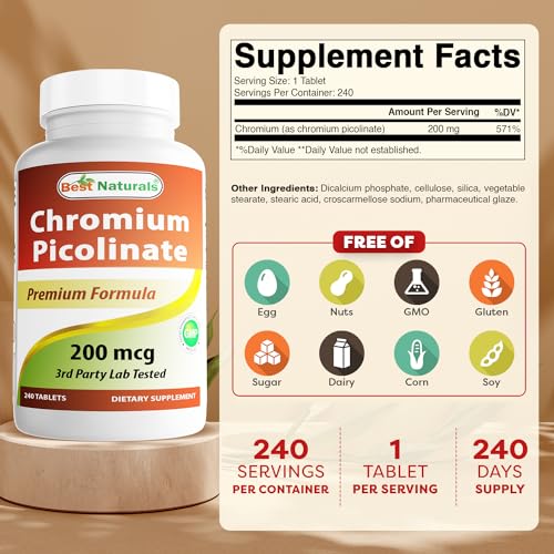 best naturals chromium for health