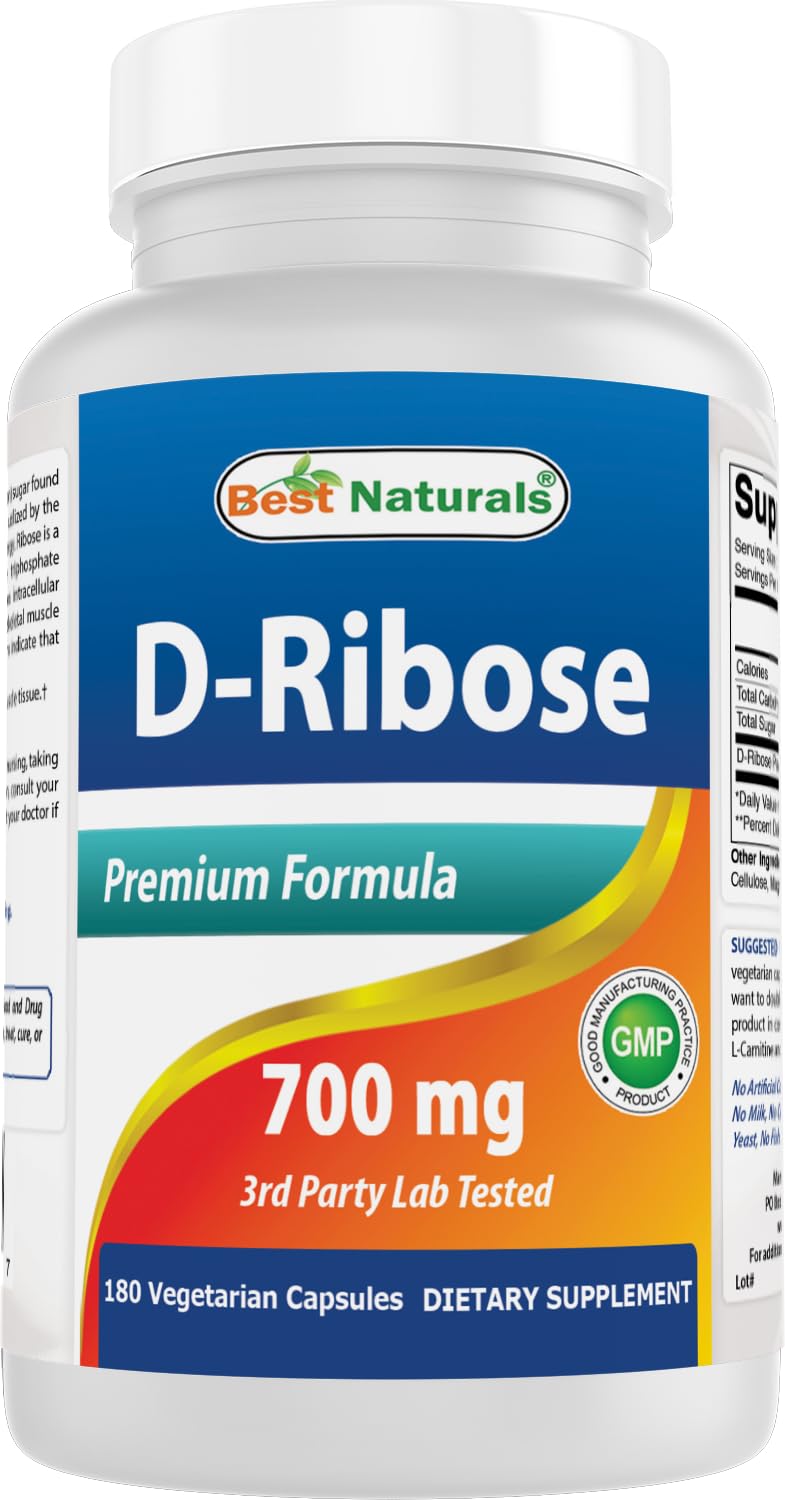 best naturals d-ribose energy support