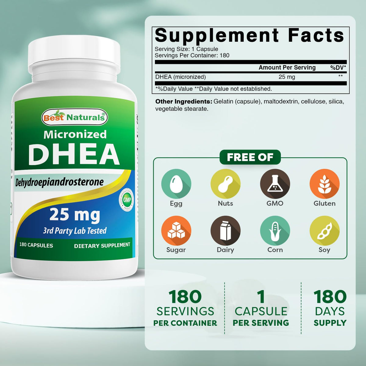 Best Naturals DHEA for energy boost