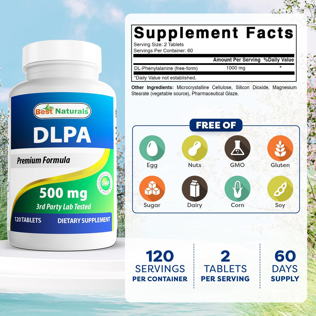 Best Naturals DLPA supplement benefits