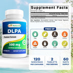Best Naturals DLPA tablets for mood support