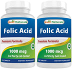 Best Naturals folic acid tablets