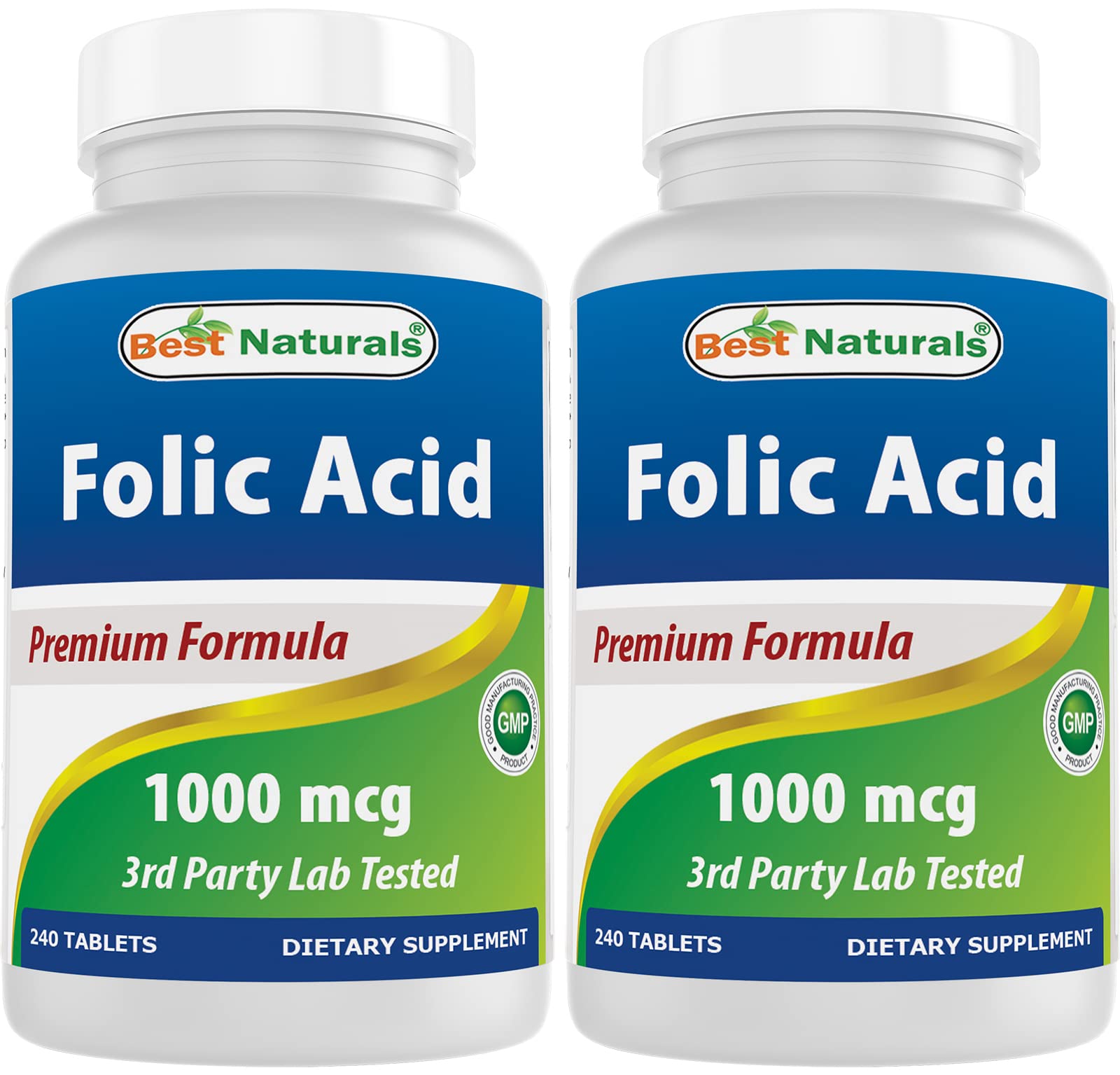 Best Naturals folic acid tablets