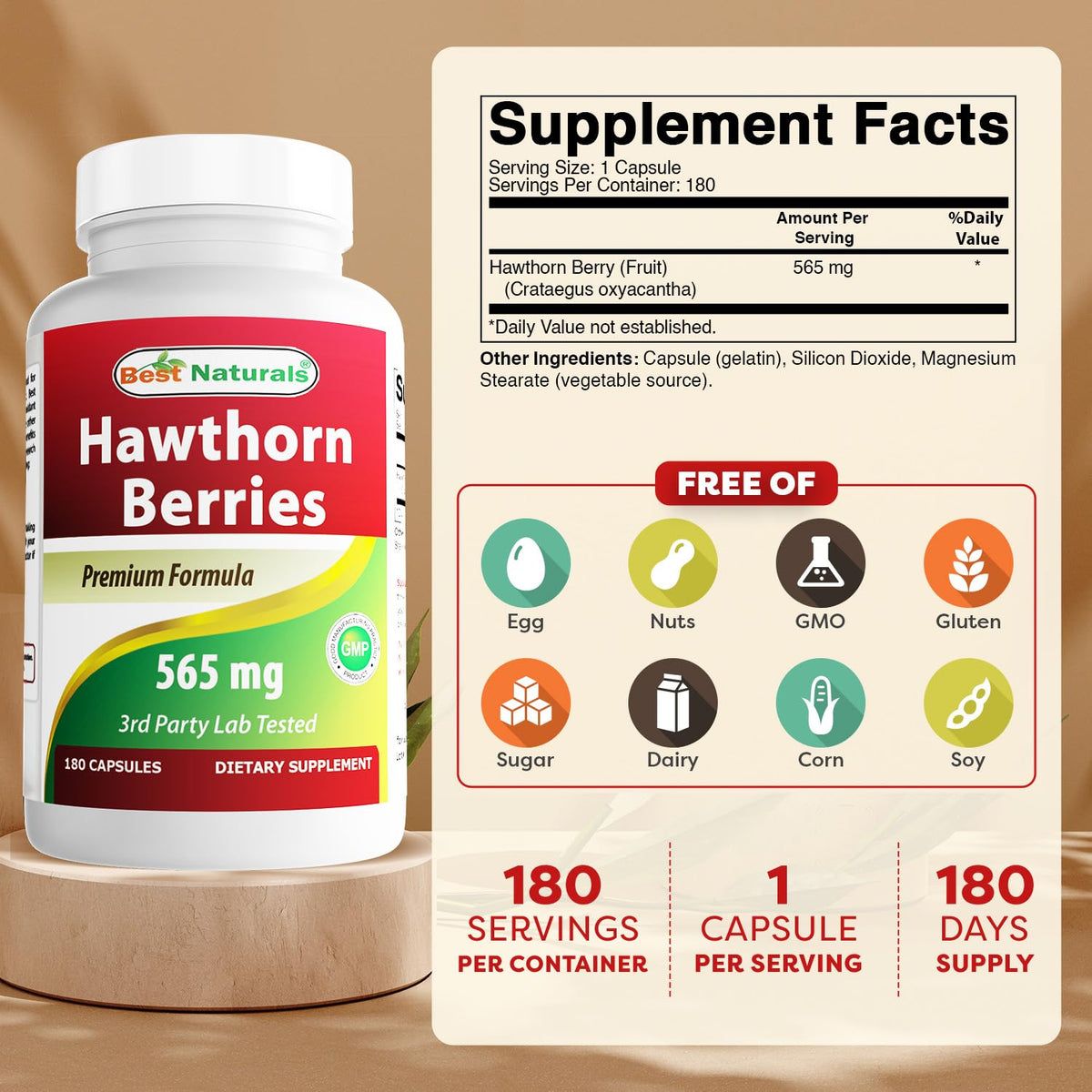 Best Naturals hawthorn extract supplement