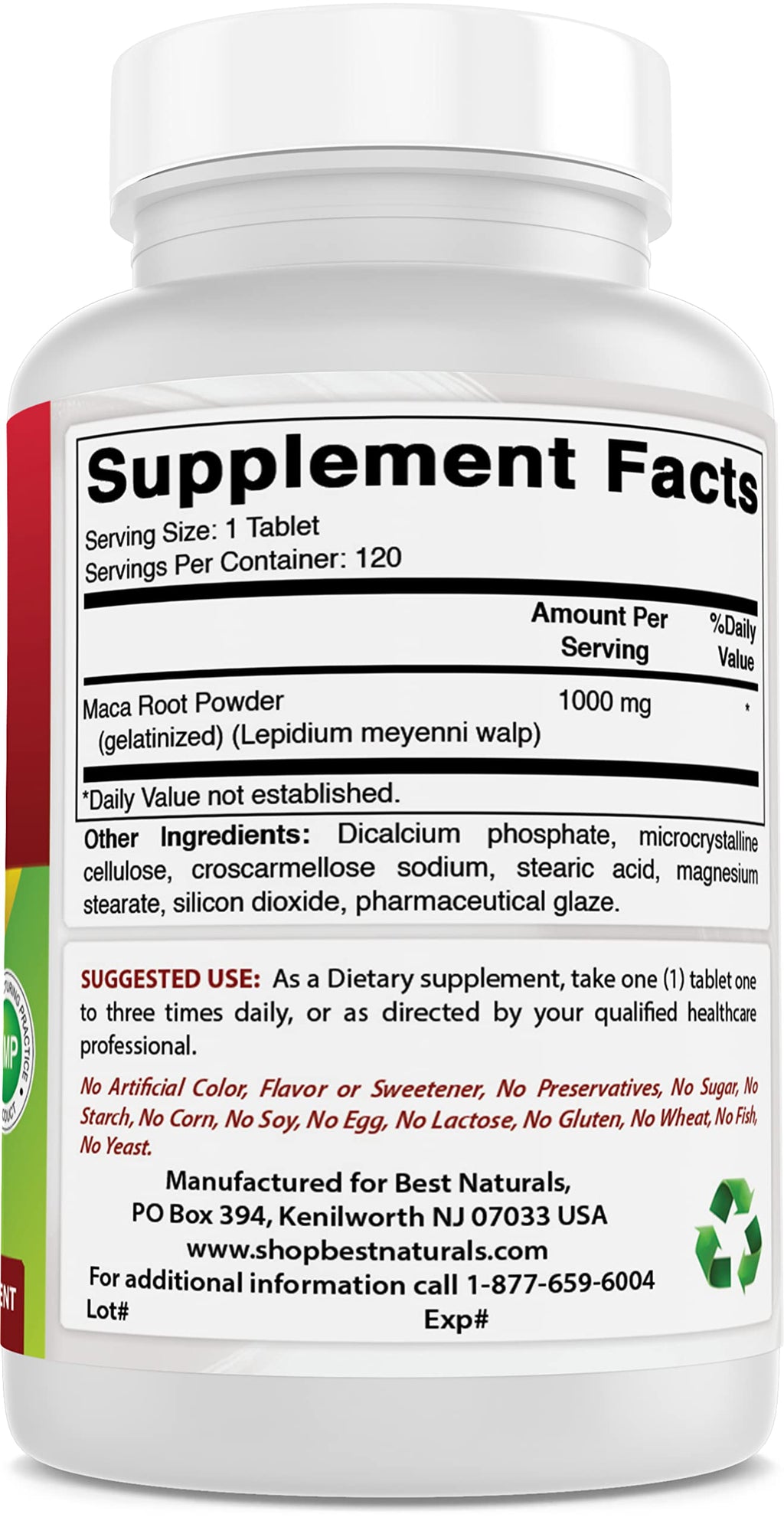 best naturals maca for vitality