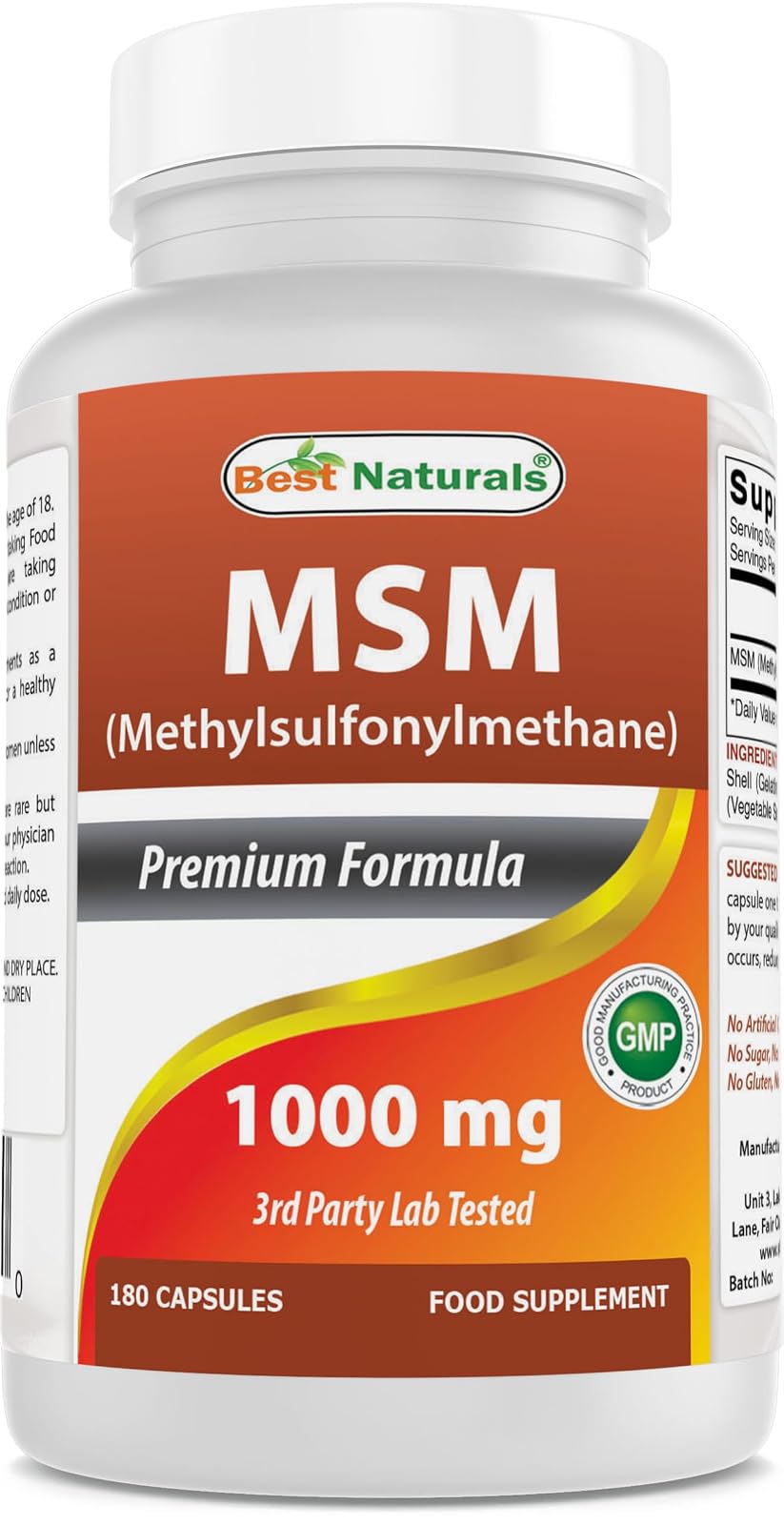 best naturals msm capsules for joint health