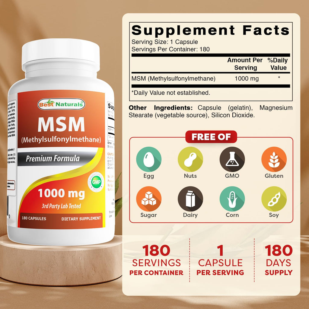 Best Naturals MSM for better sleep