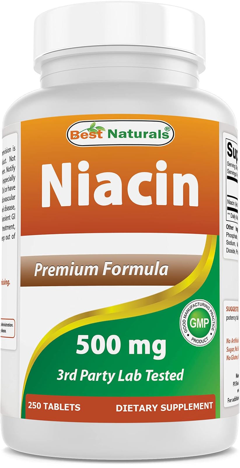 Best Naturals Niacin 500 mg tablets