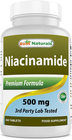Best Naturals Niacinamide 500 mg tablets