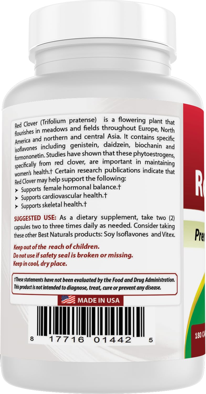 best naturals red clover capsules