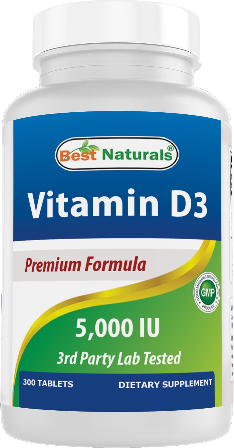 Best Naturals Vitamin D3 5000 IU tablets