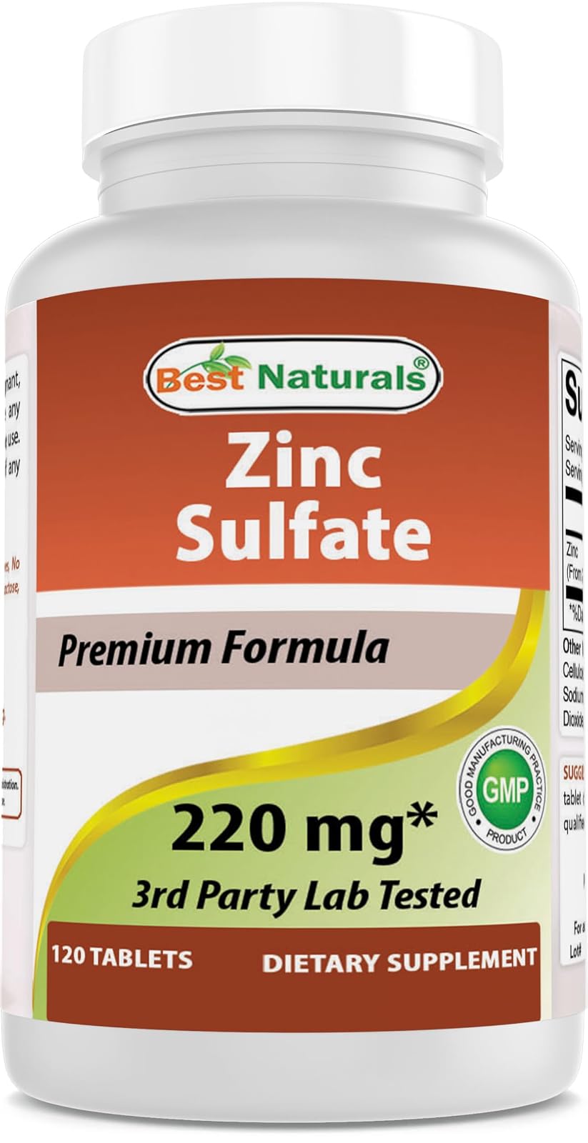 Best Naturals zinc sulfate tablets