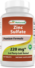 Best Naturals zinc sulfate tablets