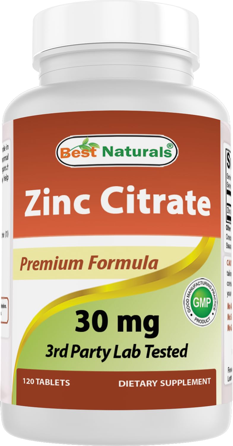 Best Naturals zinc supplement tablets