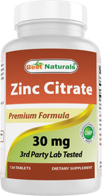Best Naturals zinc supplement tablets
