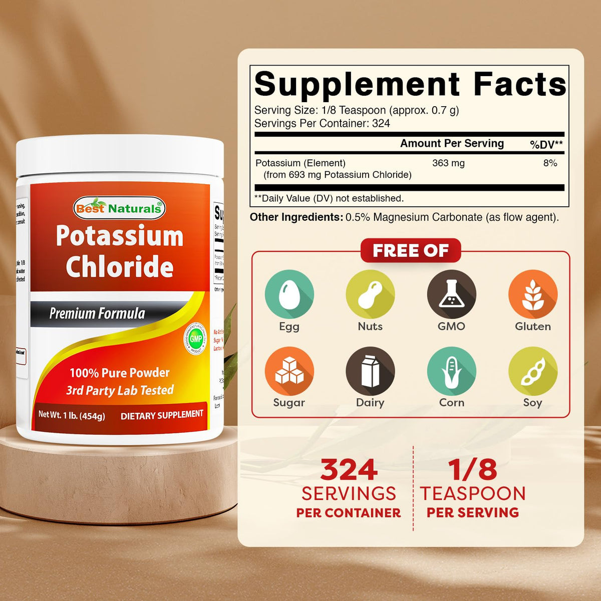 best potassium chloride for muscle health