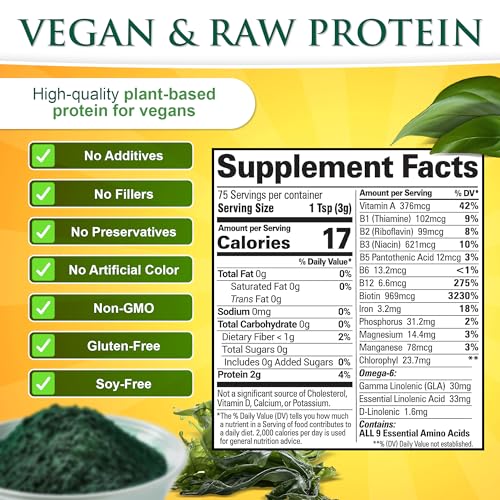 best spirulina for plant-based diets
