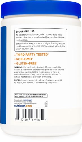 Beta Alanine powder for improved workouts