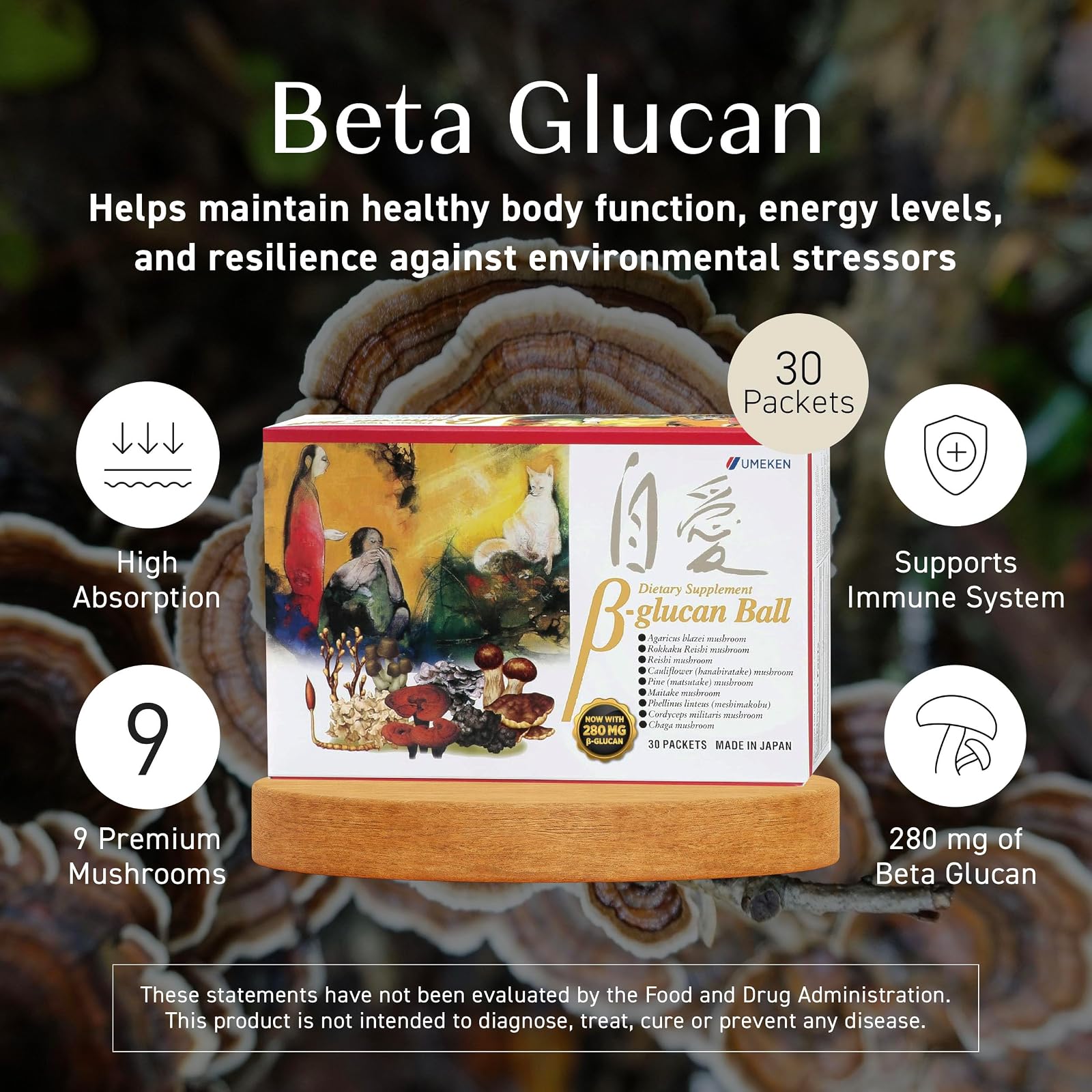 Beta glucan mushroom extract health benefits