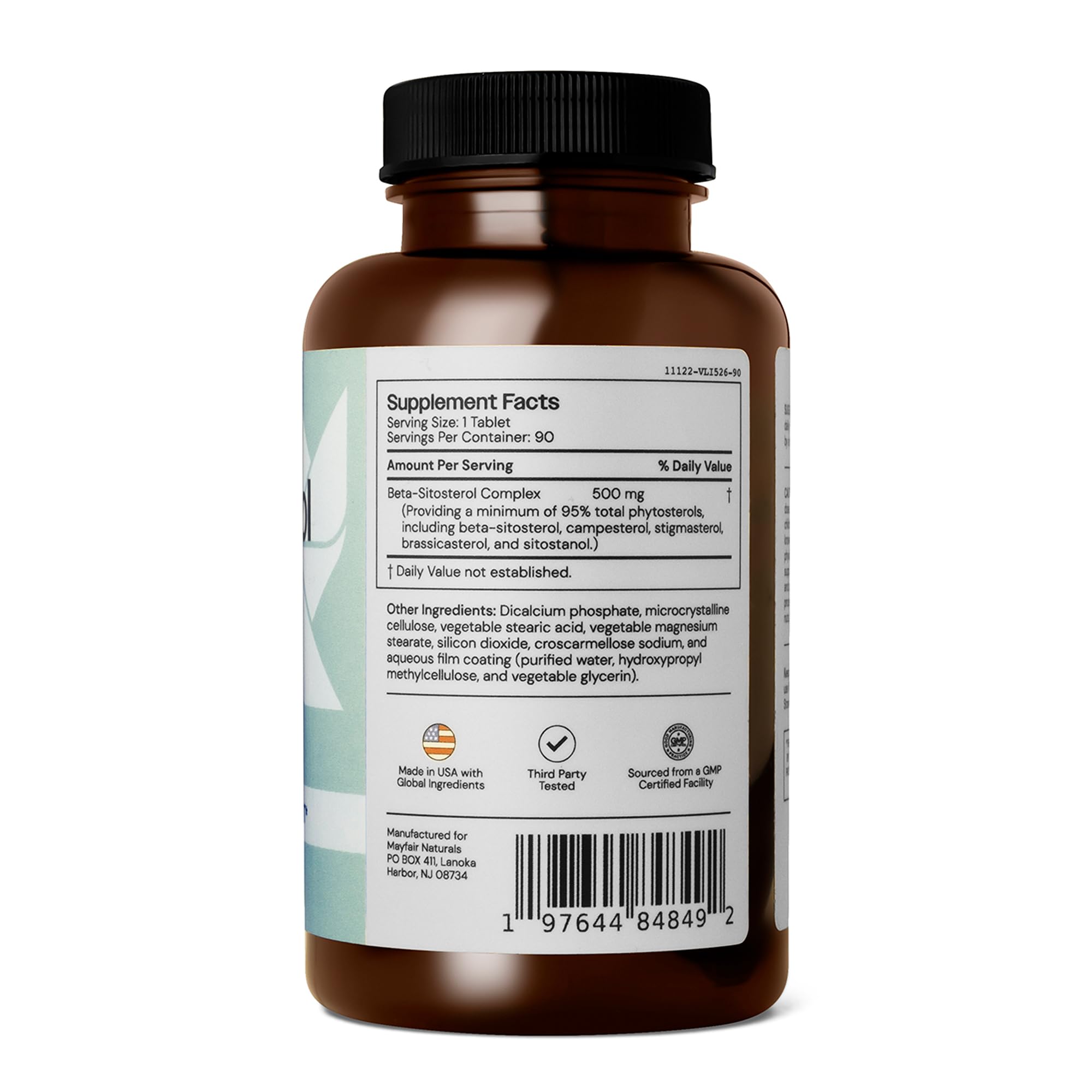 Beta Sitosterol Complex 90 tablets for vitality
