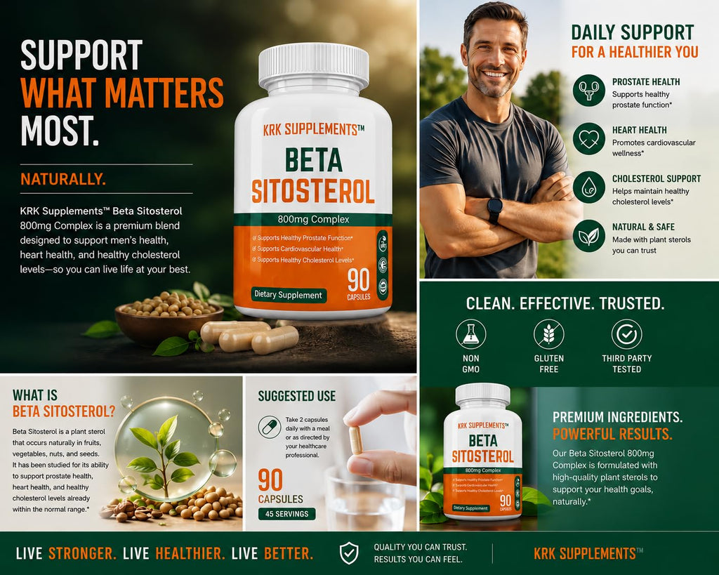 Beta Sitosterol supplement for seniors