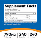 Betaine HCl capsules for digestion support