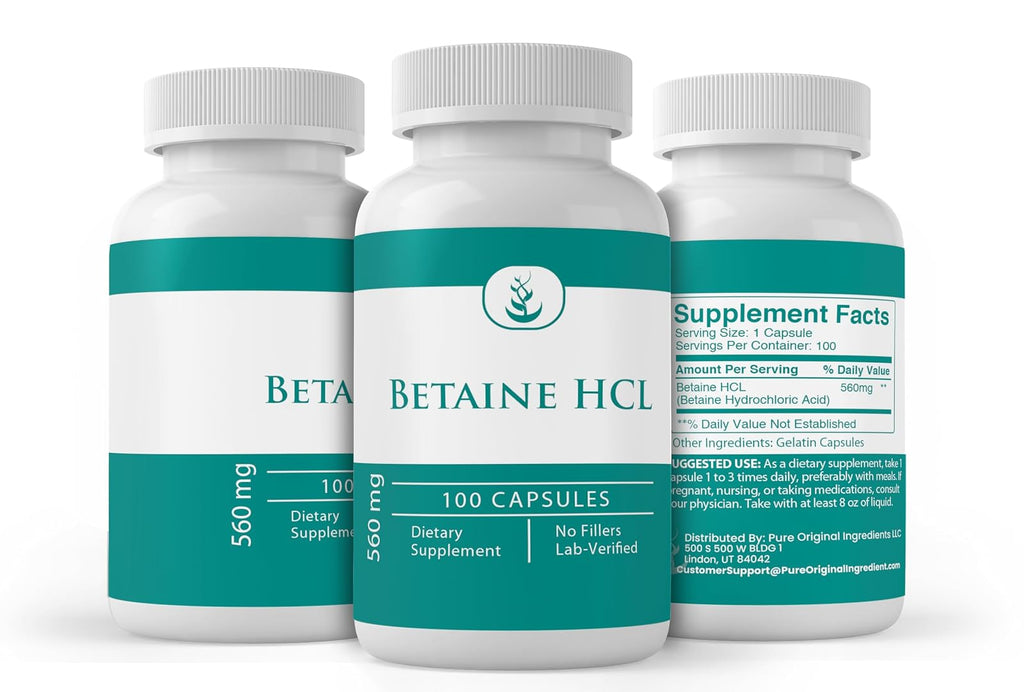 Betaine HCL for digestive support