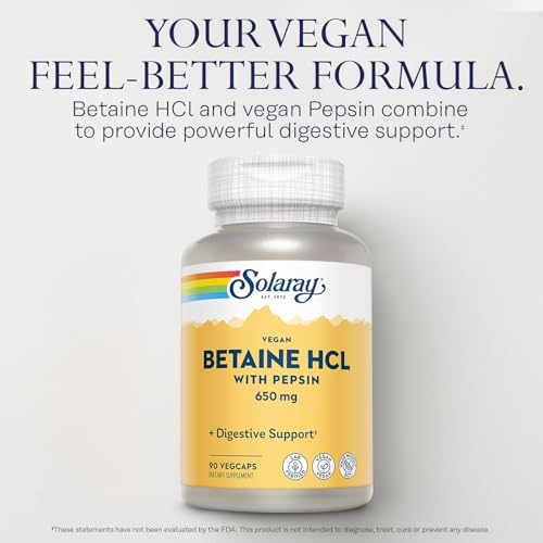 Betaine HCL for improved digestion