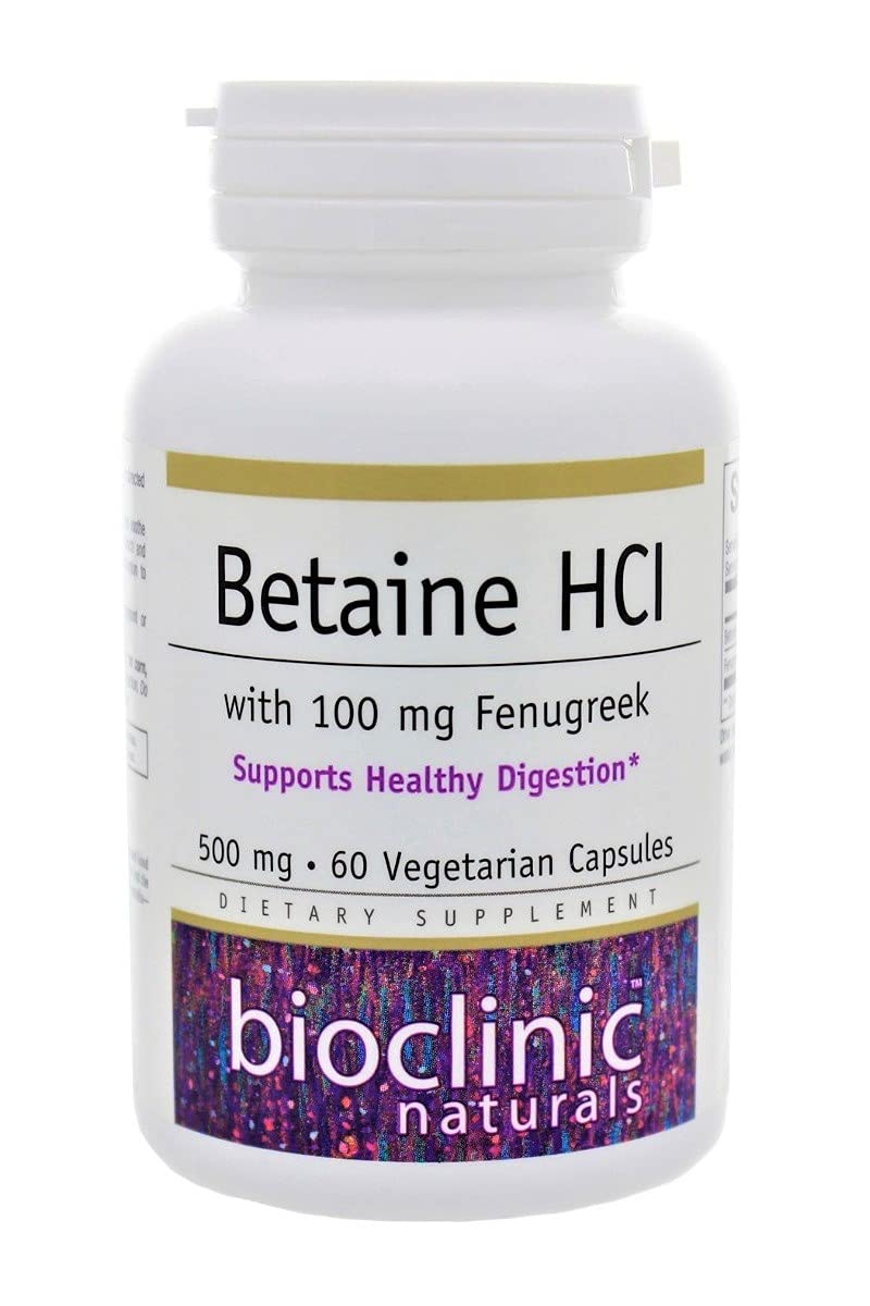 Betaine HCL veggie capsules for digestion