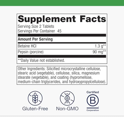 Betaine HCl with Pepsin benefits